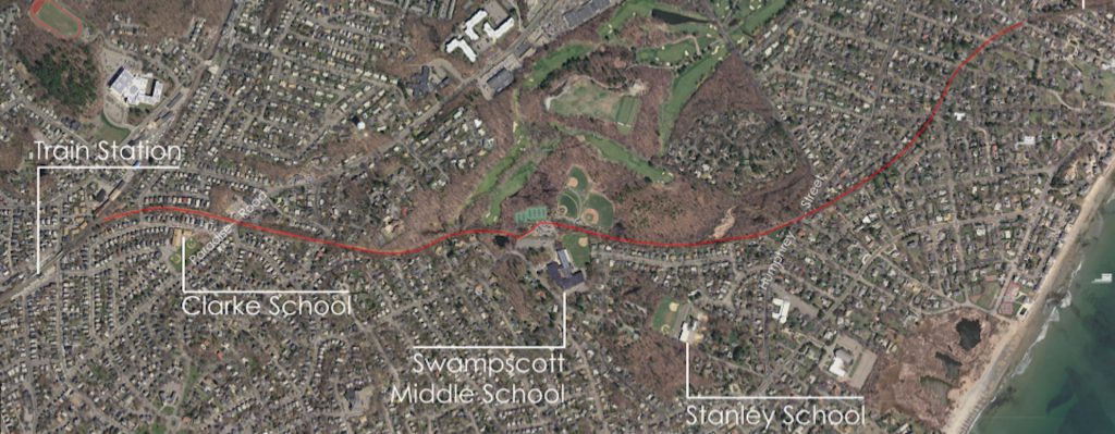 overview map - Swampscott Rail Trail